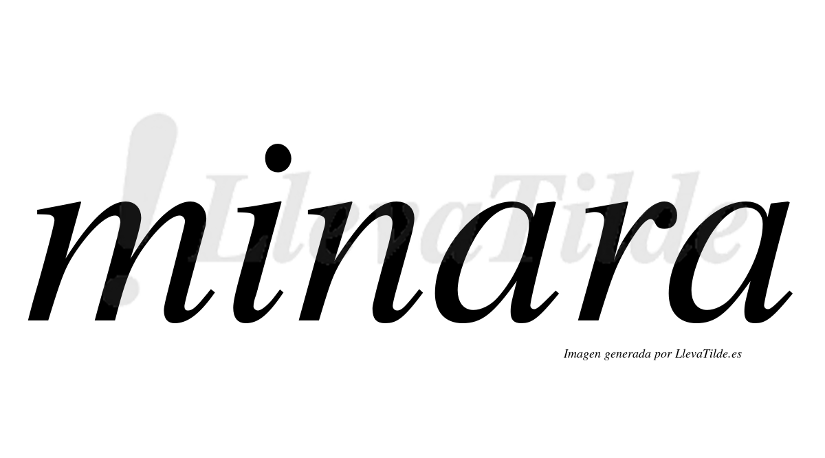 ¿Lleva tilde minara? | LlevaTilde.es