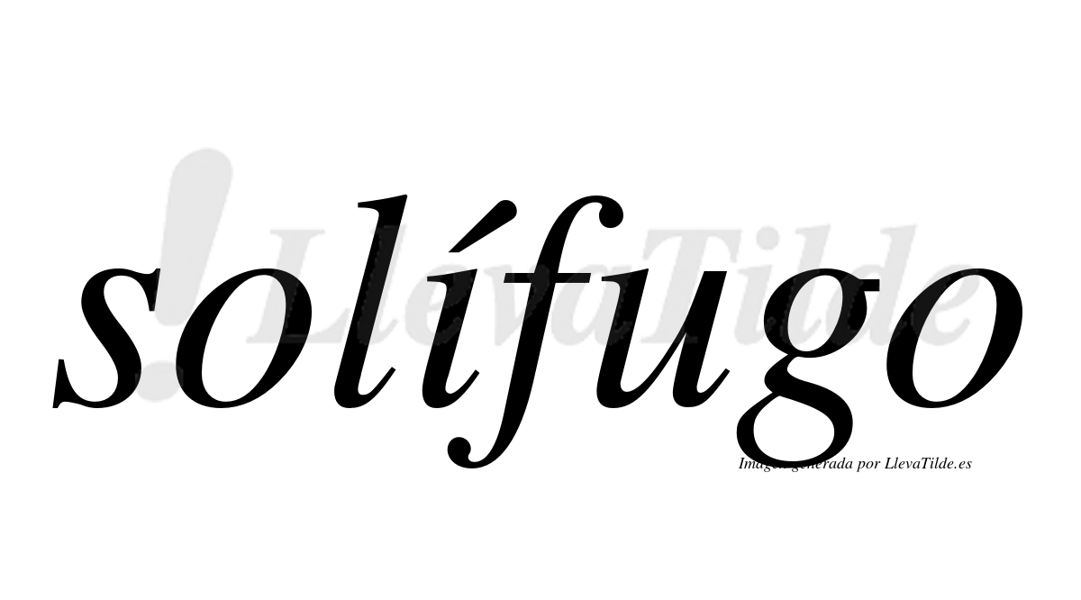 ¿Lleva tilde solífugo? | LlevaTilde.es