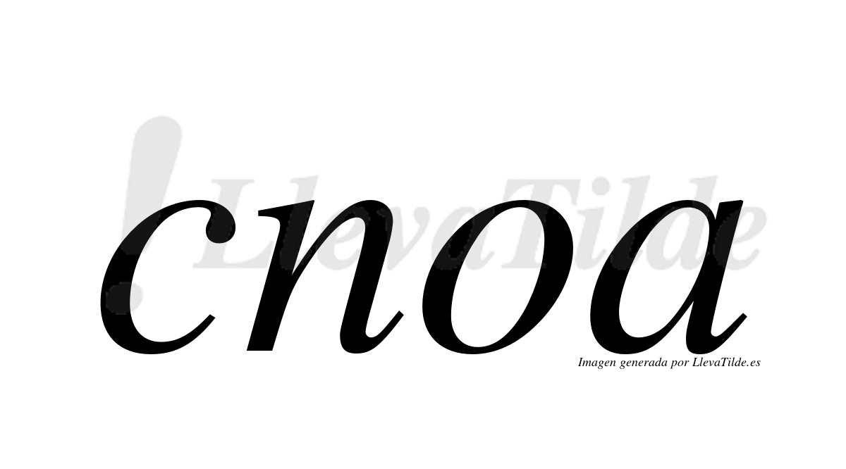 ¿Lleva tilde cnoa? | LlevaTilde.es