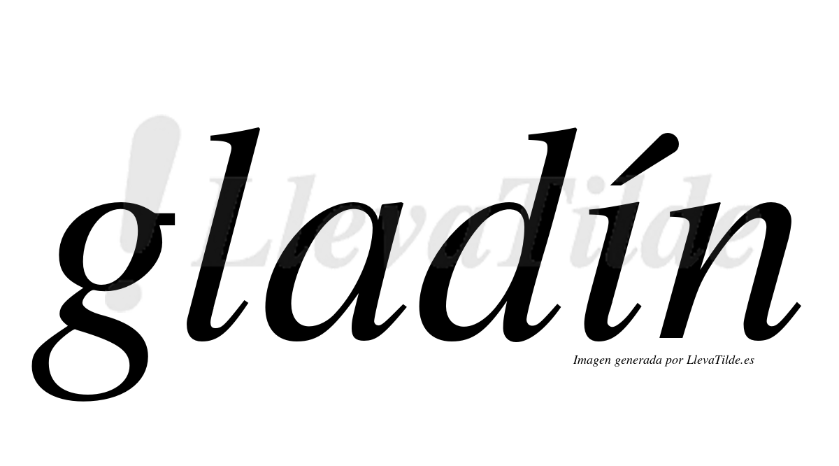 ¿Lleva tilde gladín? | LlevaTilde.es