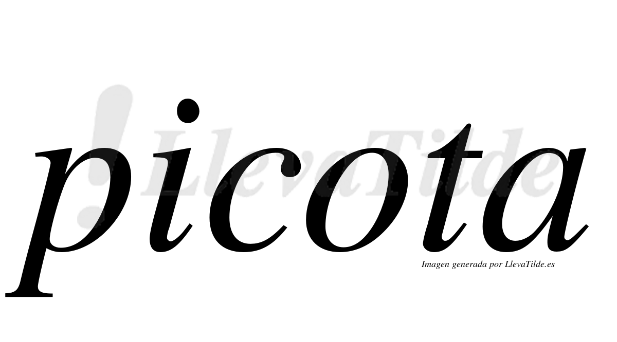 ¿Lleva tilde picota? | LlevaTilde.es