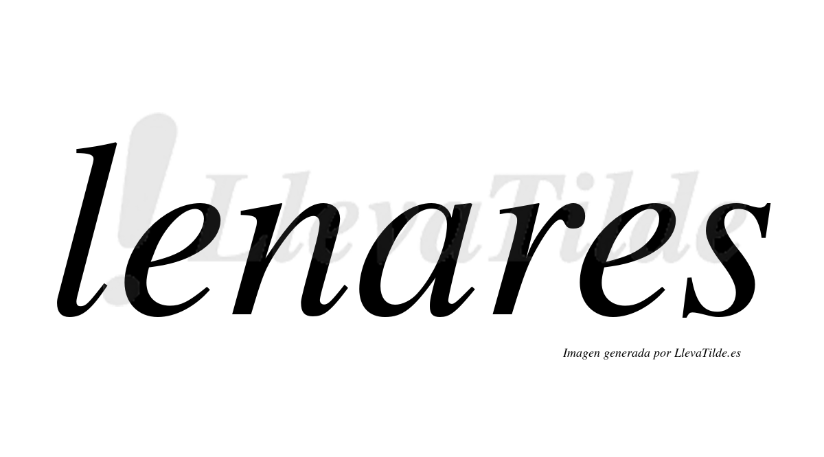 ¿Lleva tilde lenares? | LlevaTilde.es