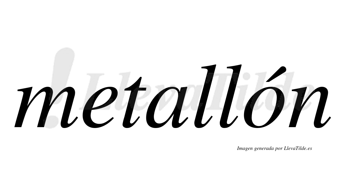 ¿Lleva tilde metallón? | LlevaTilde.es