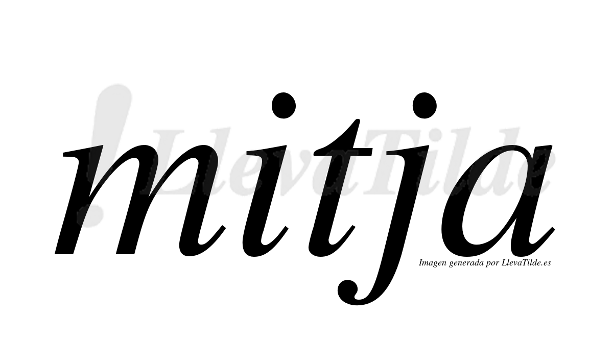 ¿Lleva tilde mitja? | LlevaTilde.es