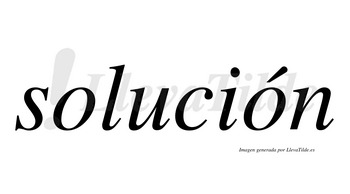 ¿Lleva tilde solución? | LlevaTilde.es