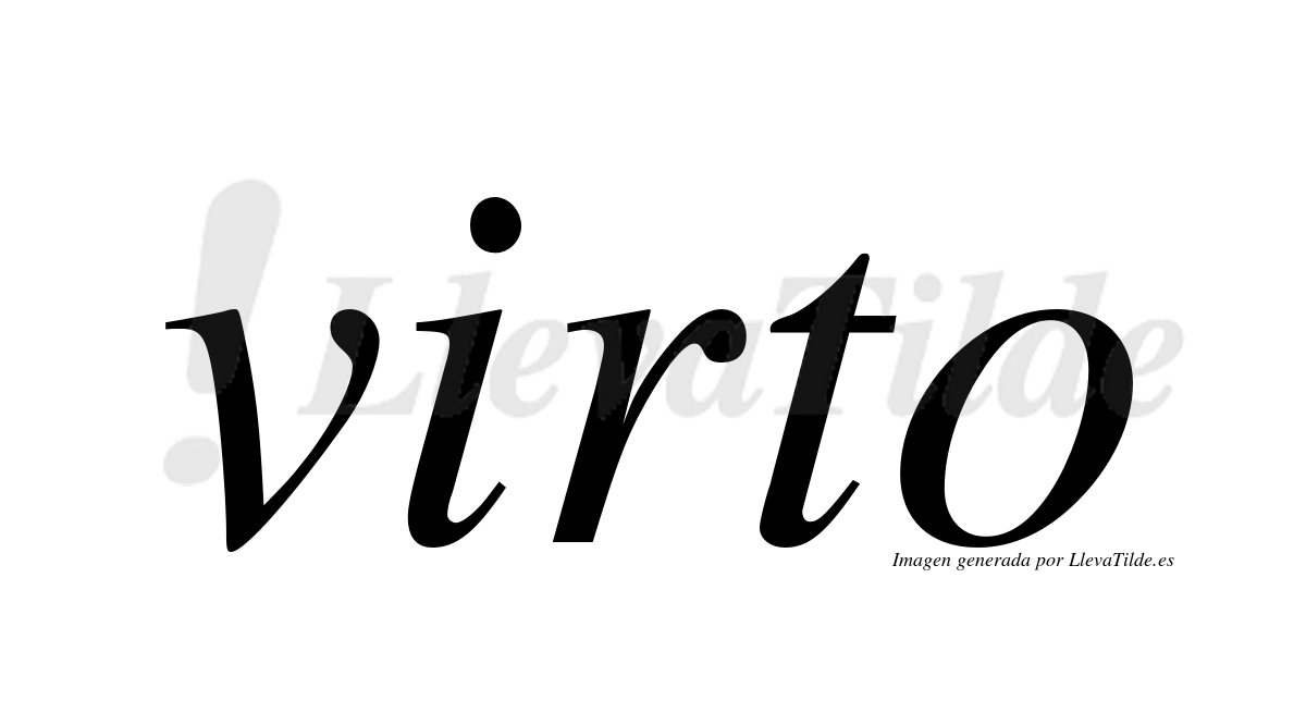 ¿Lleva tilde virto? | LlevaTilde.es