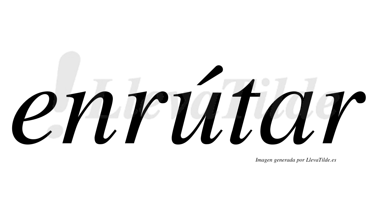 ¿Lleva tilde enrútar? | LlevaTilde.es