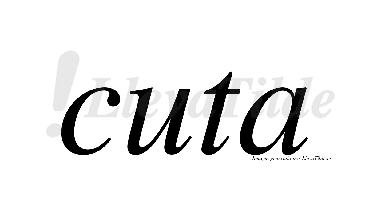 ¿Lleva tilde cuta? | LlevaTilde.es