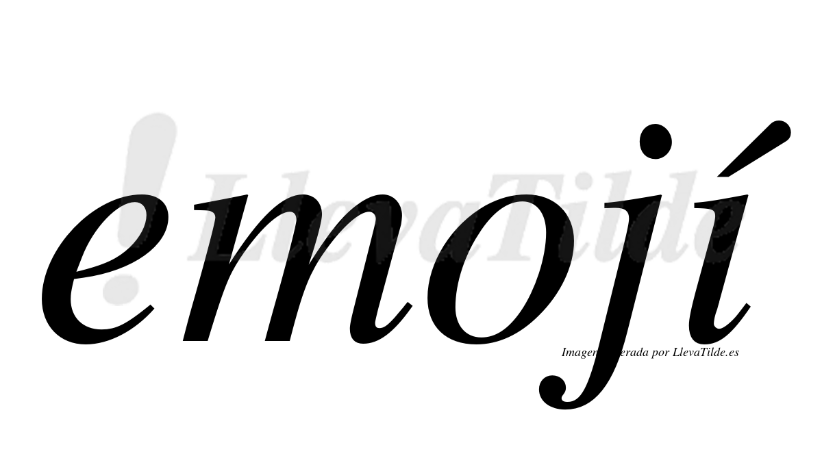 ¿Lleva tilde emojí? | LlevaTilde.es