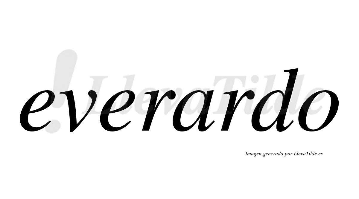 ¿Lleva tilde everardo? | LlevaTilde.es
