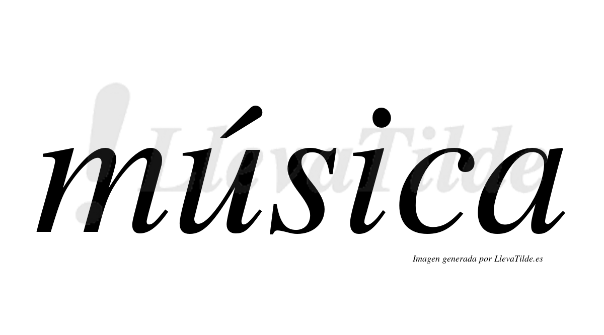 ¿Lleva tilde música? | LlevaTilde.es