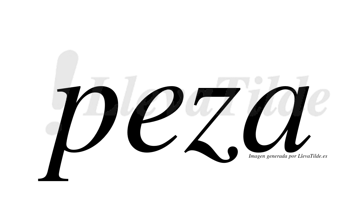 ¿Lleva tilde peza? | LlevaTilde.es