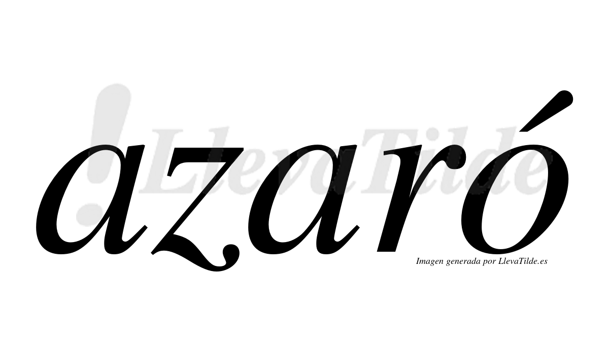¿Lleva tilde azaró? | LlevaTilde.es