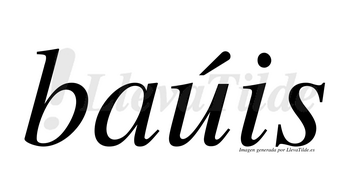 ¿Lleva tilde baúis? | LlevaTilde.es
