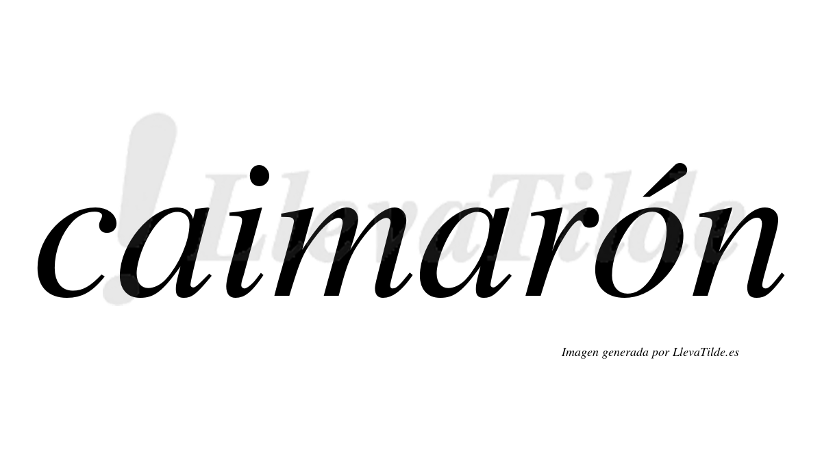 ¿Lleva tilde caimarón? | LlevaTilde.es
