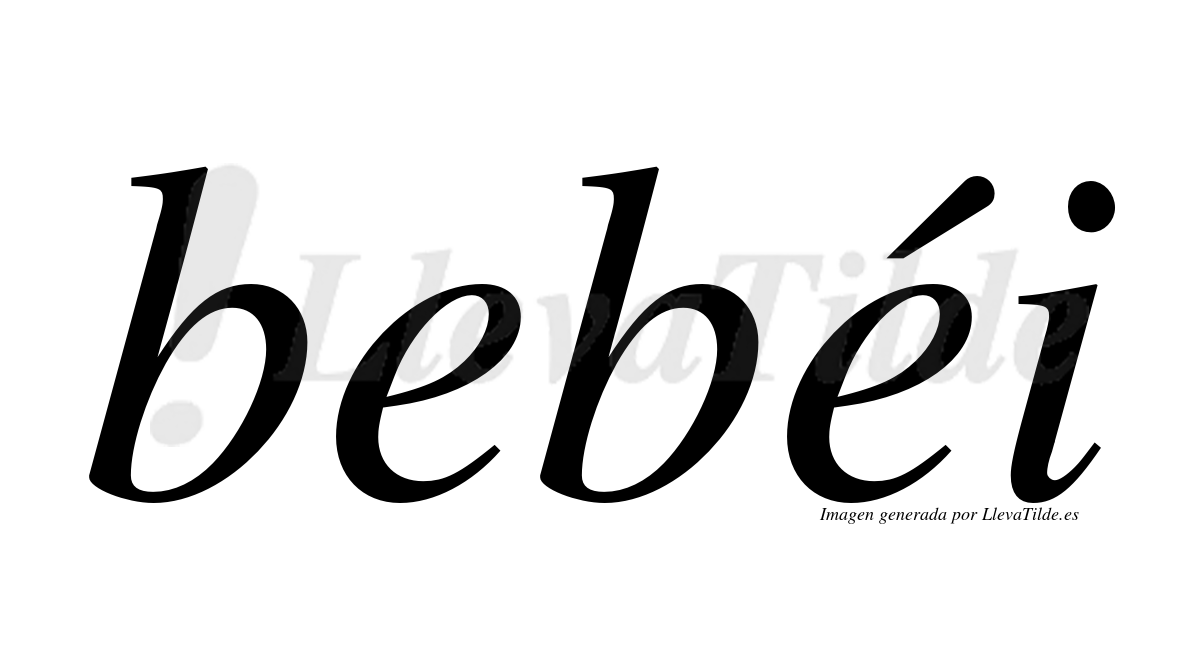 ¿Lleva tilde bebéi? | LlevaTilde.es