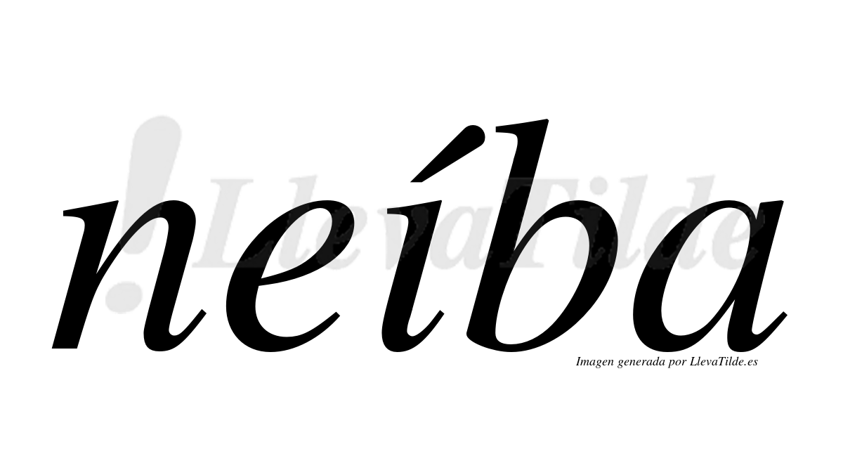 ¿Lleva tilde neíba? | LlevaTilde.es