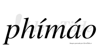 ¿Lleva tilde phímáo? | LlevaTilde.es