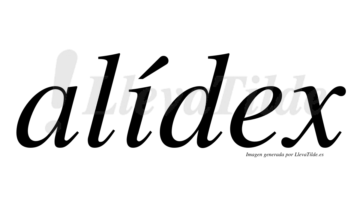 ¿Lleva tilde alídex? | LlevaTilde.es