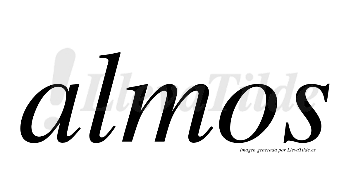 ¿Lleva tilde almos? | LlevaTilde.es
