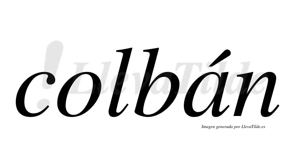 ¿Lleva tilde colbán? | LlevaTilde.es