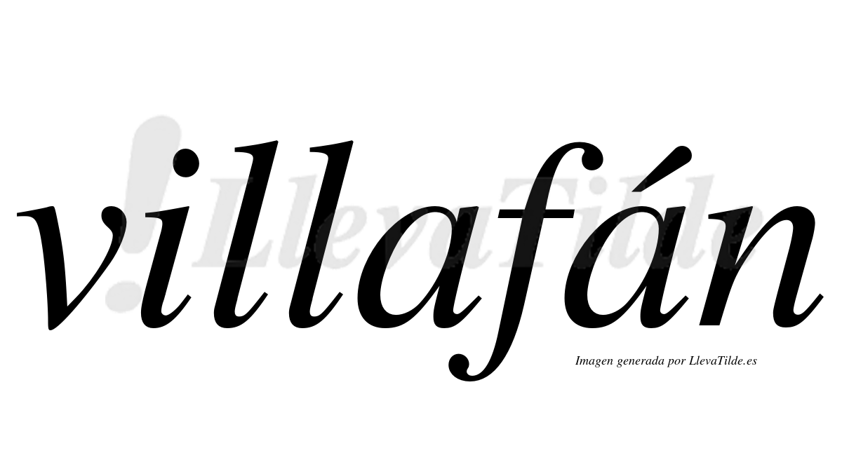 ¿Lleva tilde villafán? | LlevaTilde.es