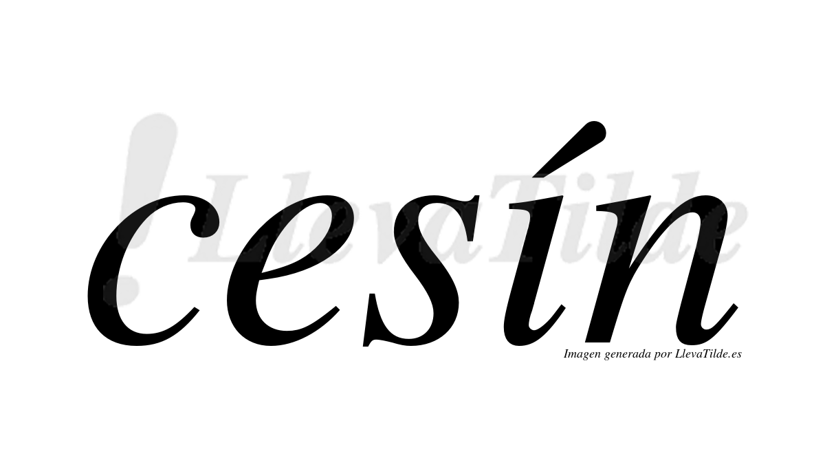 ¿Lleva tilde cesín? | LlevaTilde.es