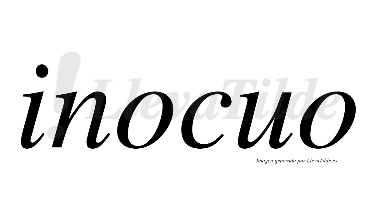 ¿Lleva tilde inocuo? | LlevaTilde.es