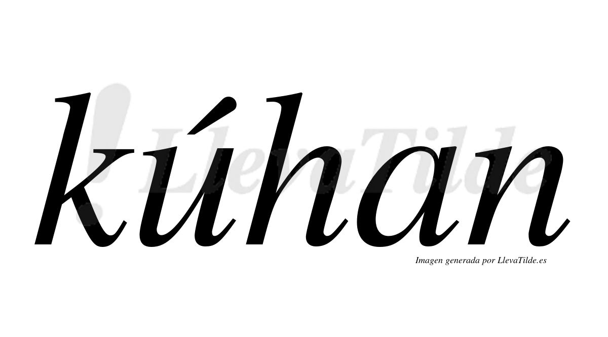 ¿Lleva tilde kúhan? | LlevaTilde.es