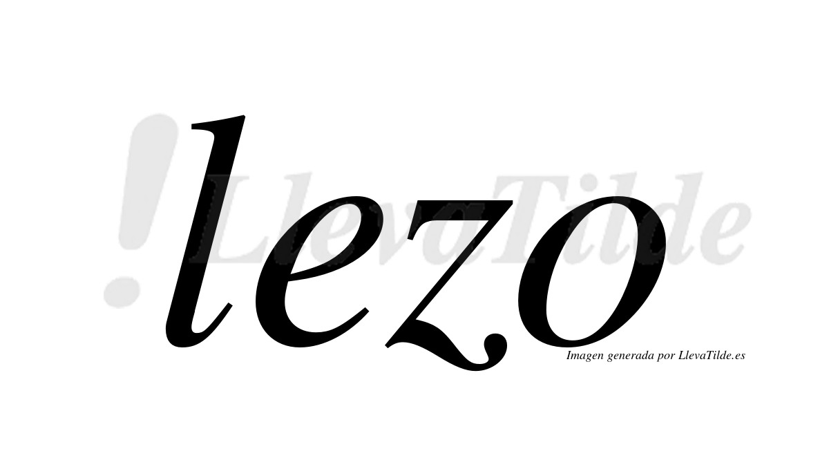 ¿Lleva tilde lezo? | LlevaTilde.es