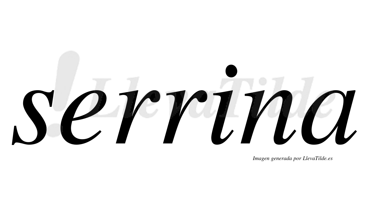 ¿Lleva tilde serrina? | LlevaTilde.es