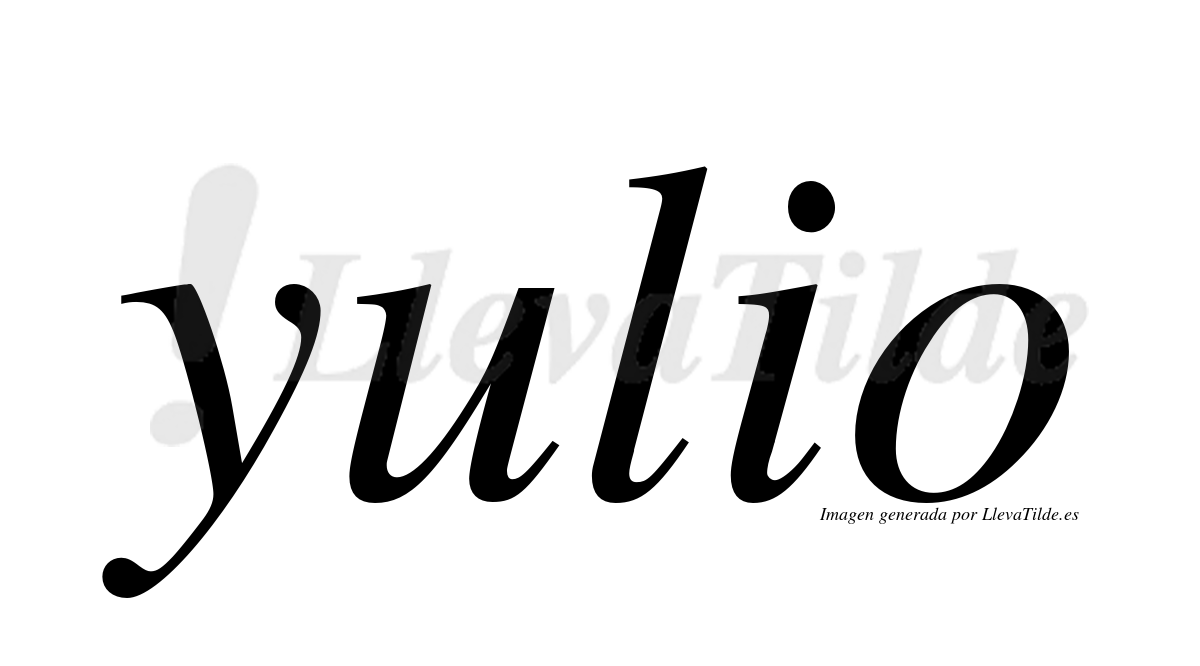 ¿Lleva tilde yulio? | LlevaTilde.es
