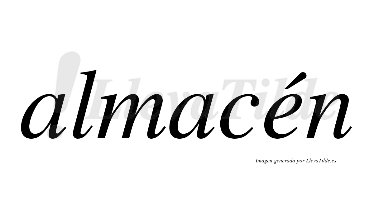 ¿Lleva tilde almacén? | LlevaTilde.es