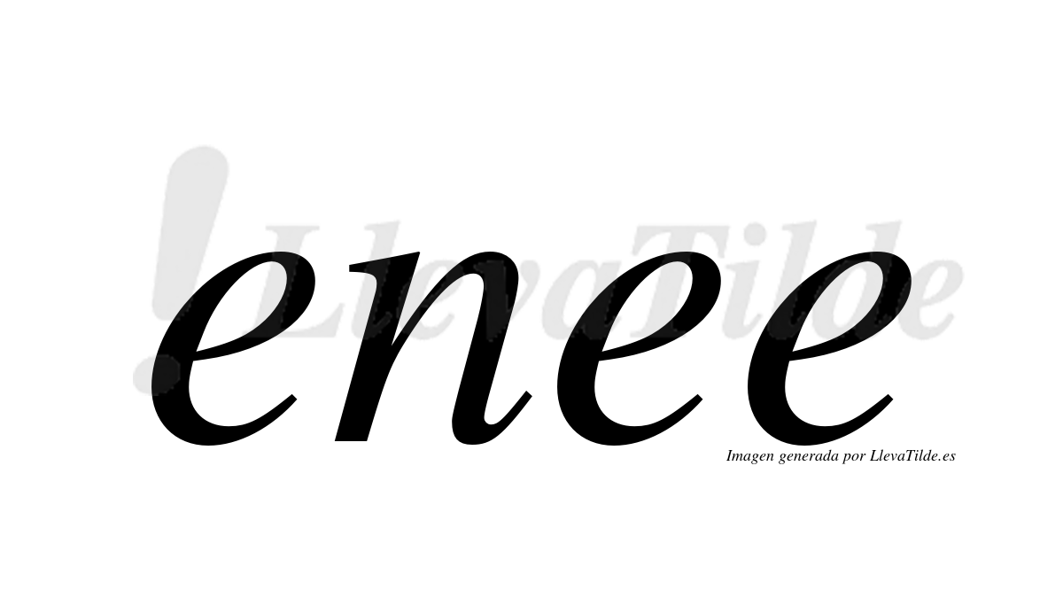¿Lleva tilde enee? | LlevaTilde.es