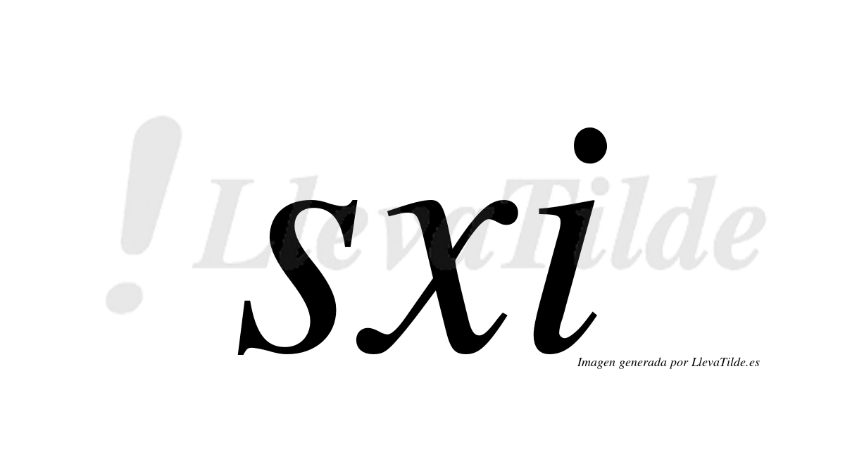 ¿Lleva tilde sxi? | LlevaTilde.es