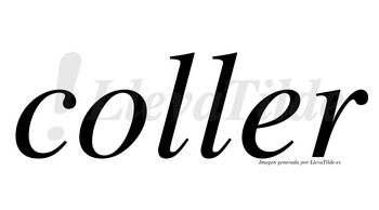 ¿Lleva tilde coller? | LlevaTilde.es