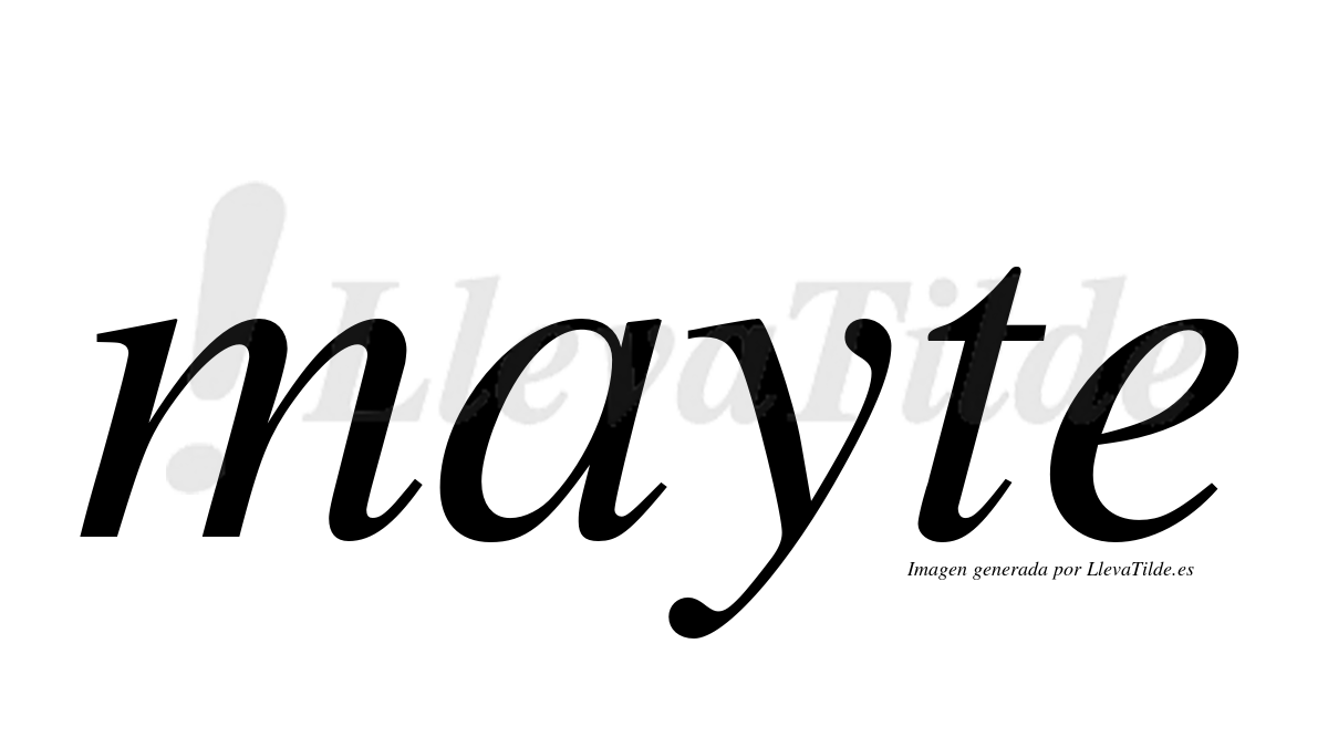 ¿Lleva tilde mayte? | LlevaTilde.es