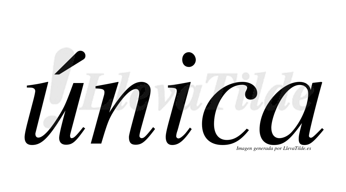 ¿Lleva tilde única? | LlevaTilde.es