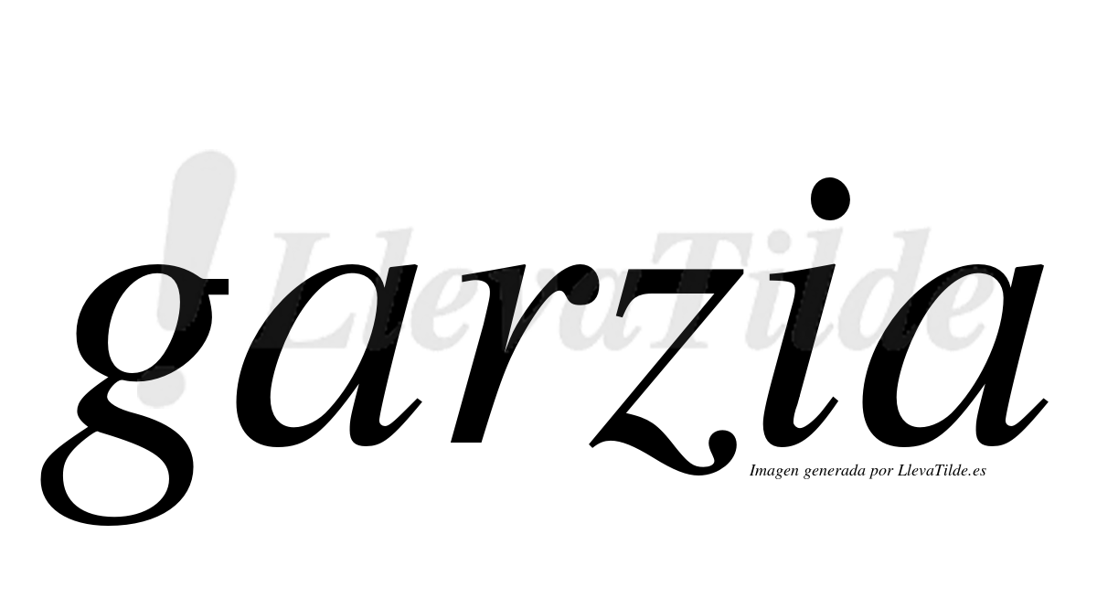 ¿Lleva tilde garzia? | LlevaTilde.es