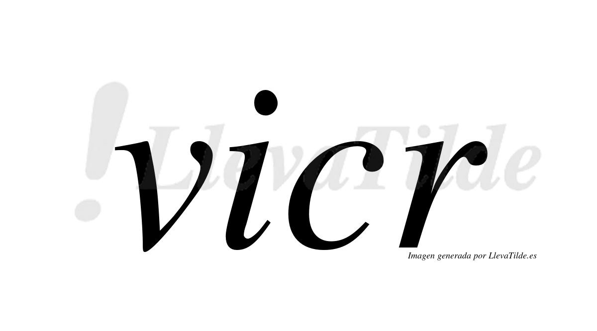 ¿Lleva tilde vicr? | LlevaTilde.es