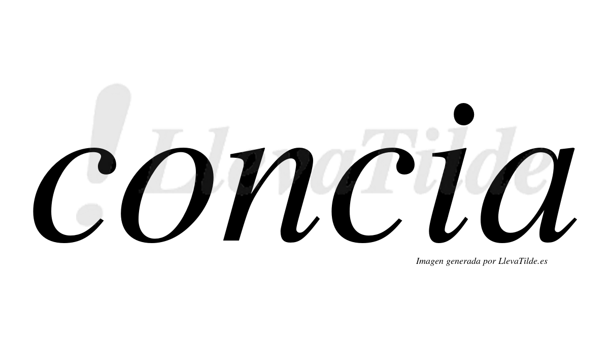 ¿Lleva tilde concia? | LlevaTilde.es