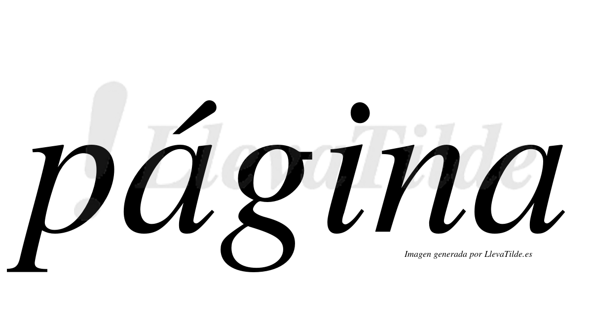 ¿Lleva tilde página? | LlevaTilde.es