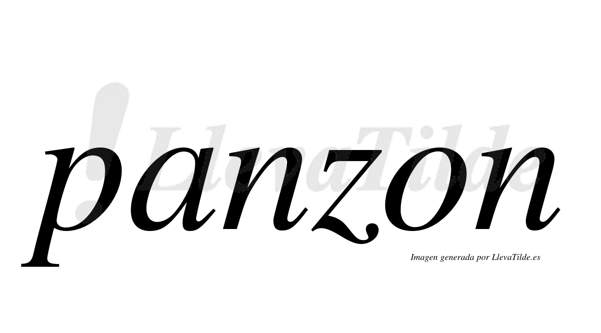 ¿Lleva tilde panzon? | LlevaTilde.es