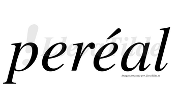 ¿Lleva tilde peréal? | LlevaTilde.es