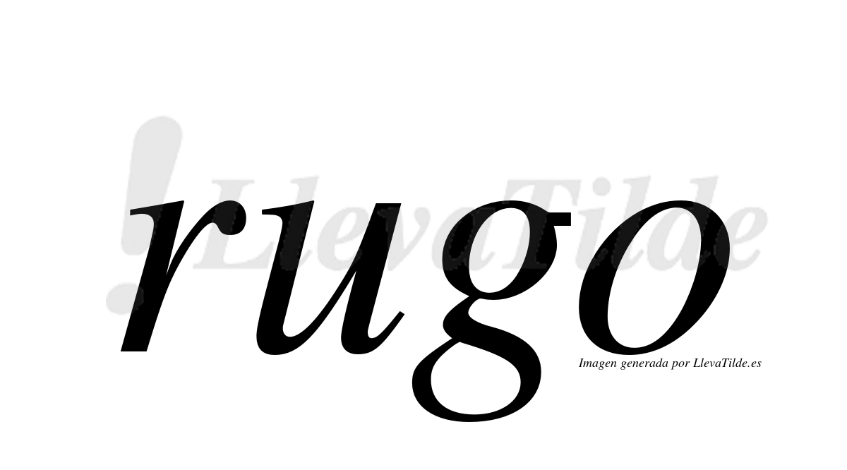 ¿Lleva tilde rugo? | LlevaTilde.es
