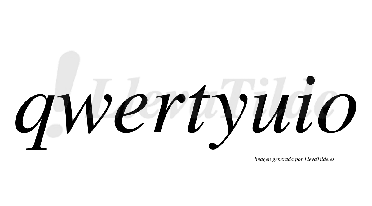 ¿Lleva tilde qwertyuio? | LlevaTilde.es