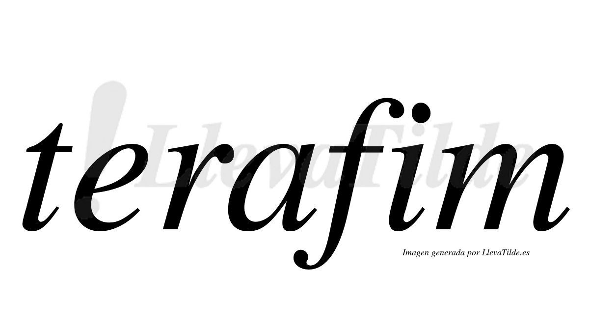 ¿Lleva tilde terafim? | LlevaTilde.es