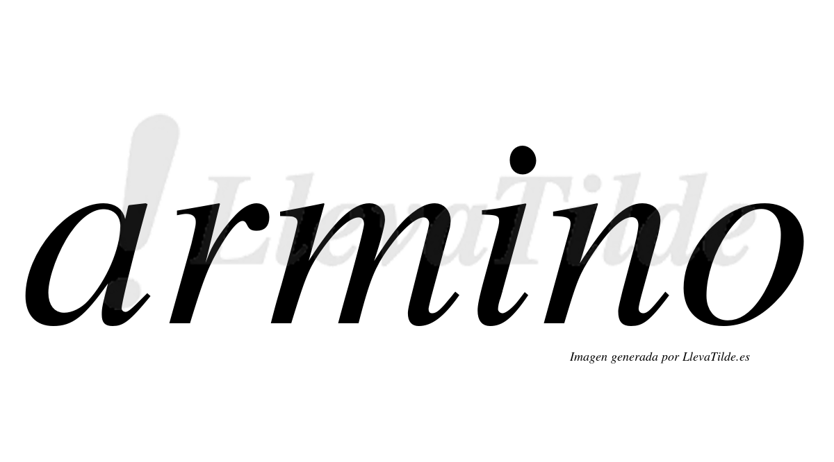 ¿Lleva tilde armino? | LlevaTilde.es