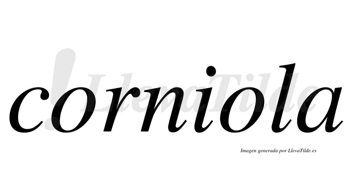 ¿Lleva tilde corniola? | LlevaTilde.es