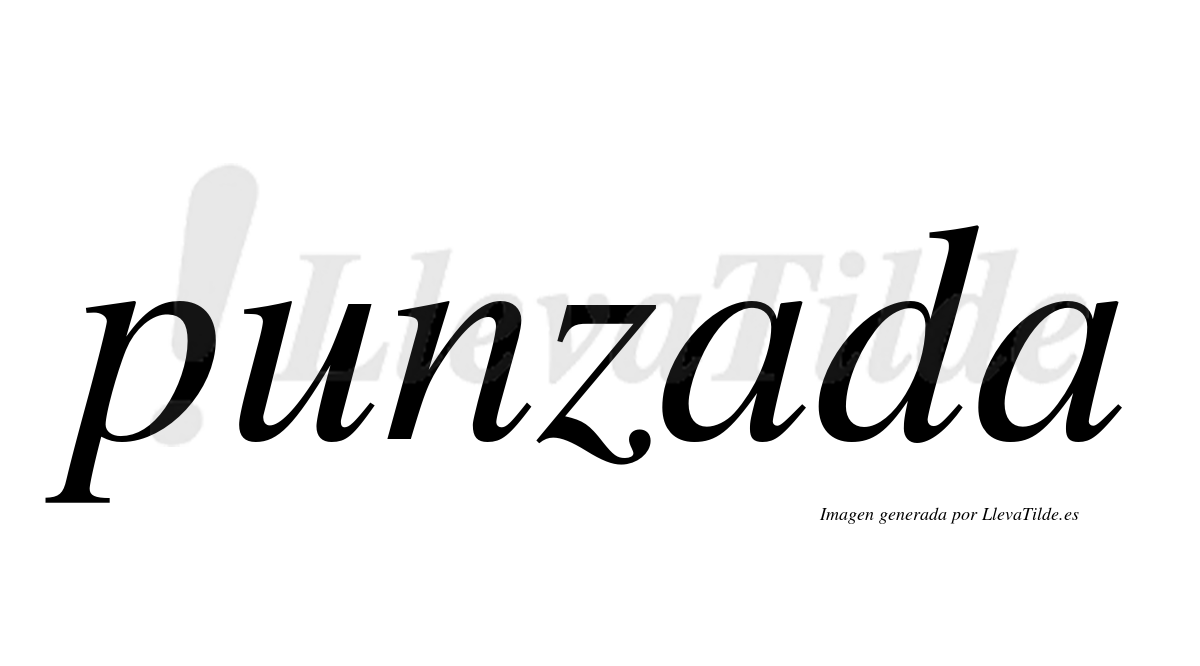 ¿Lleva tilde punzada? | LlevaTilde.es